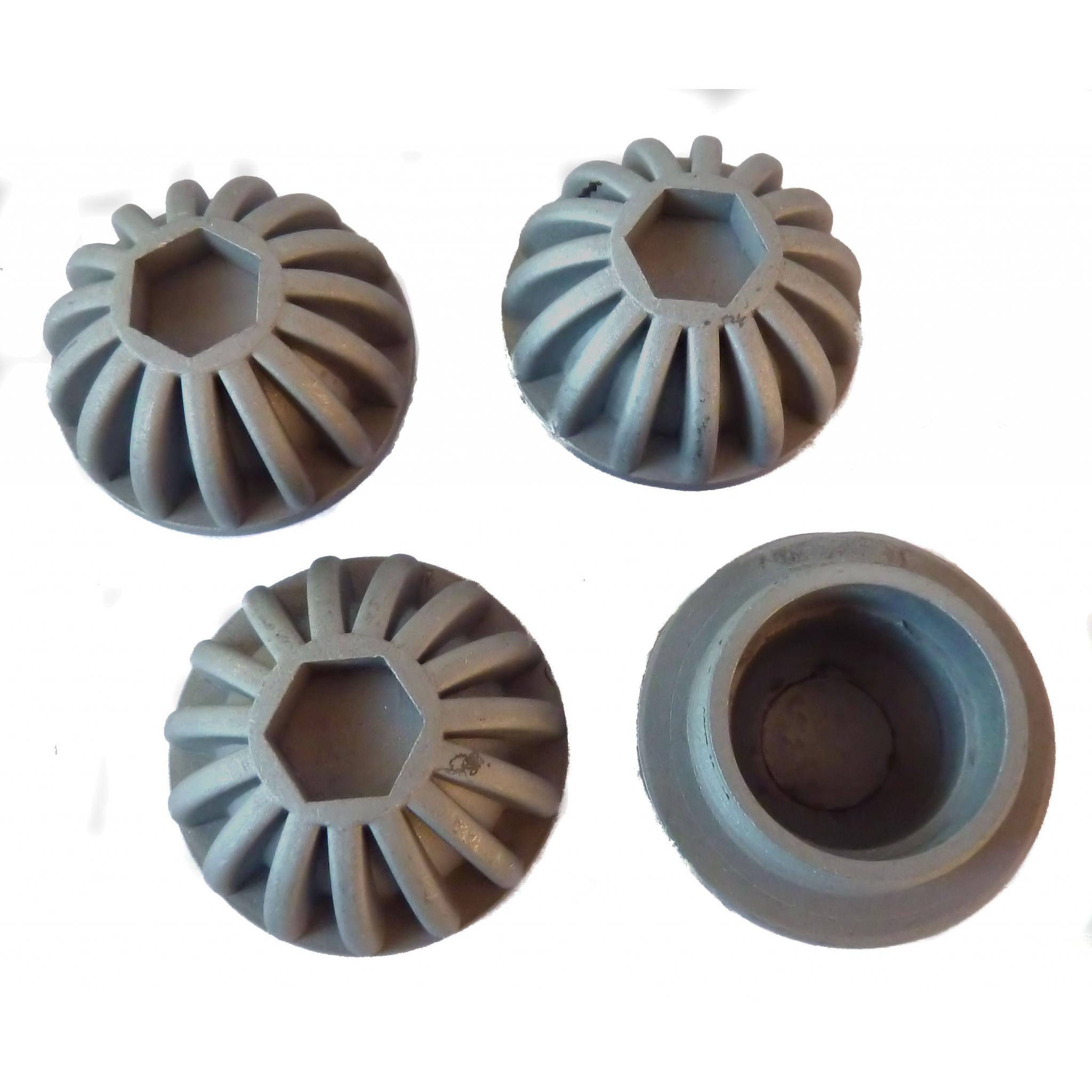 Webco Style Finned Rocker Box Caps - Triumph Unit Engines