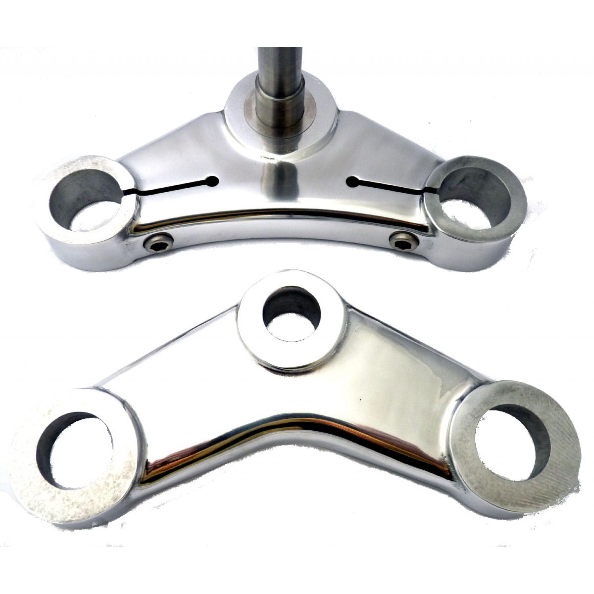 Norton Triton Alloy Yokes - 7 inch centres - John Tickle type top yoke