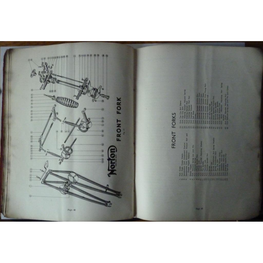 Norton Spare Parts List - 1946-49