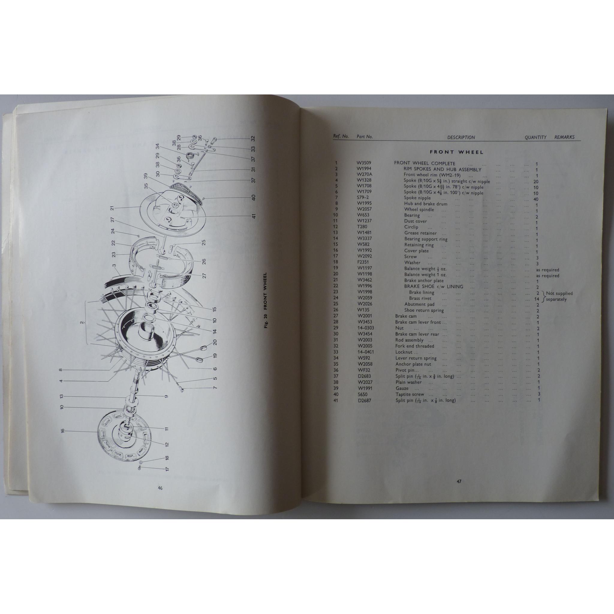 Triumph T150 Trident Replacement Parts Catalogue - 1971 USA Edition