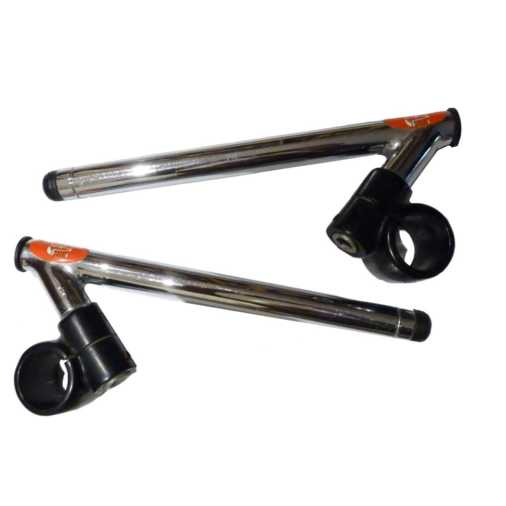 Tommaselli Chromed Clip on Handlebars 34mm | Chris Knight Motorcycles